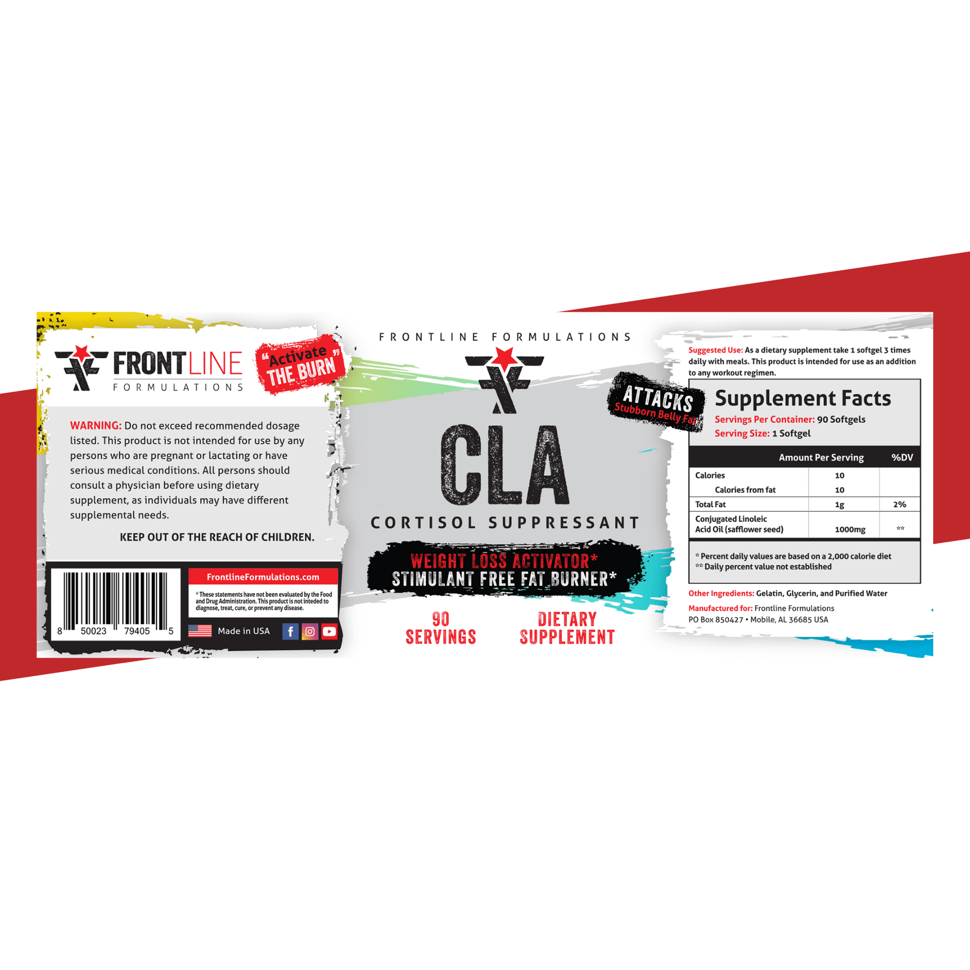 Probiotic+ / Omega + / CLA Stack — Front Line Formulations